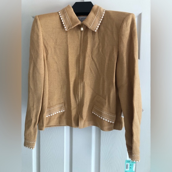 St. John Collection | Dresses | St John Collection Marie Gray Knit Jacket | Poshmark